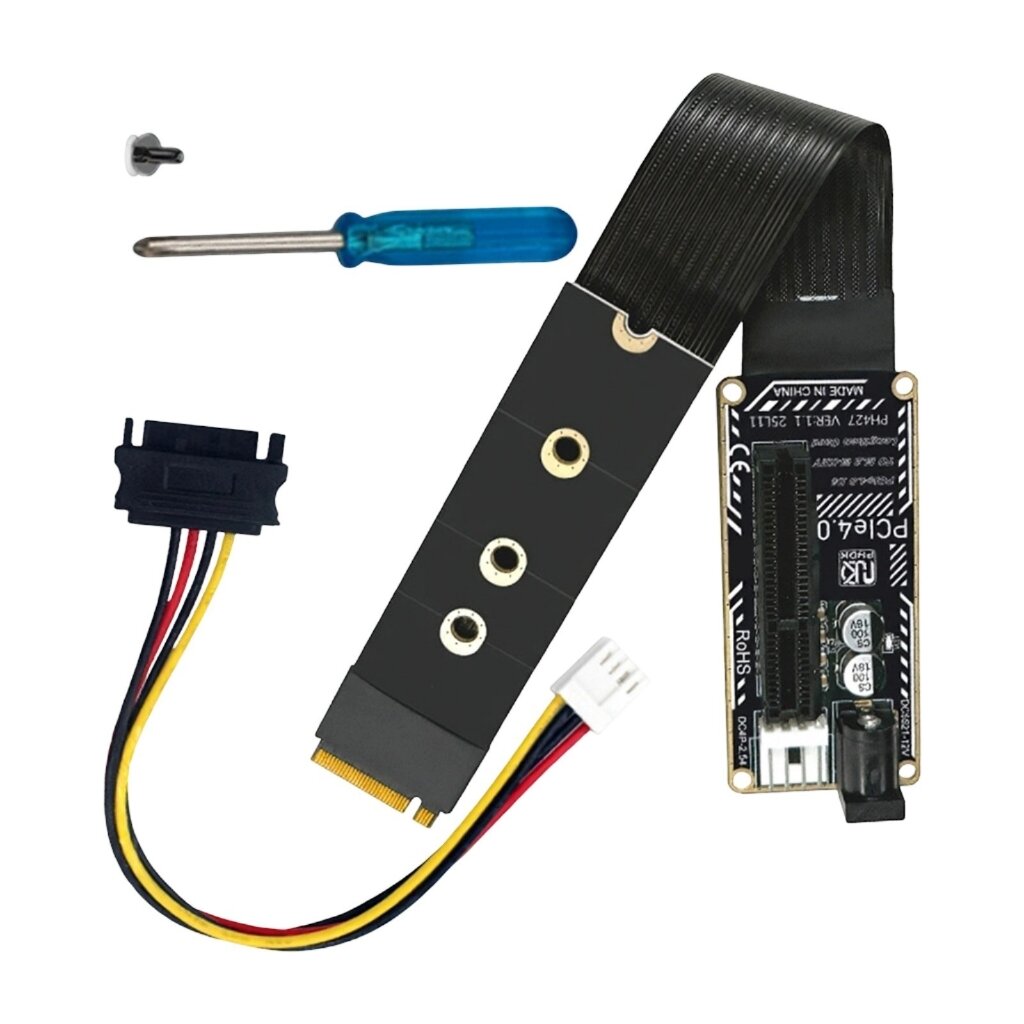 Кабель-удлинитель видеокарты M.2 M Key Nvme для подключения к PCIe4.0 Для передачи данных на полной скорости