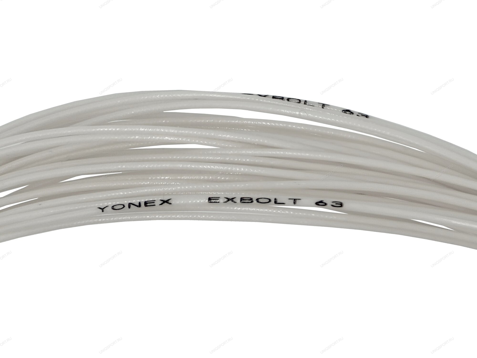 Струна для бадминтона Yonex Exbolt 63 (10 метров) Белая 0,63мм