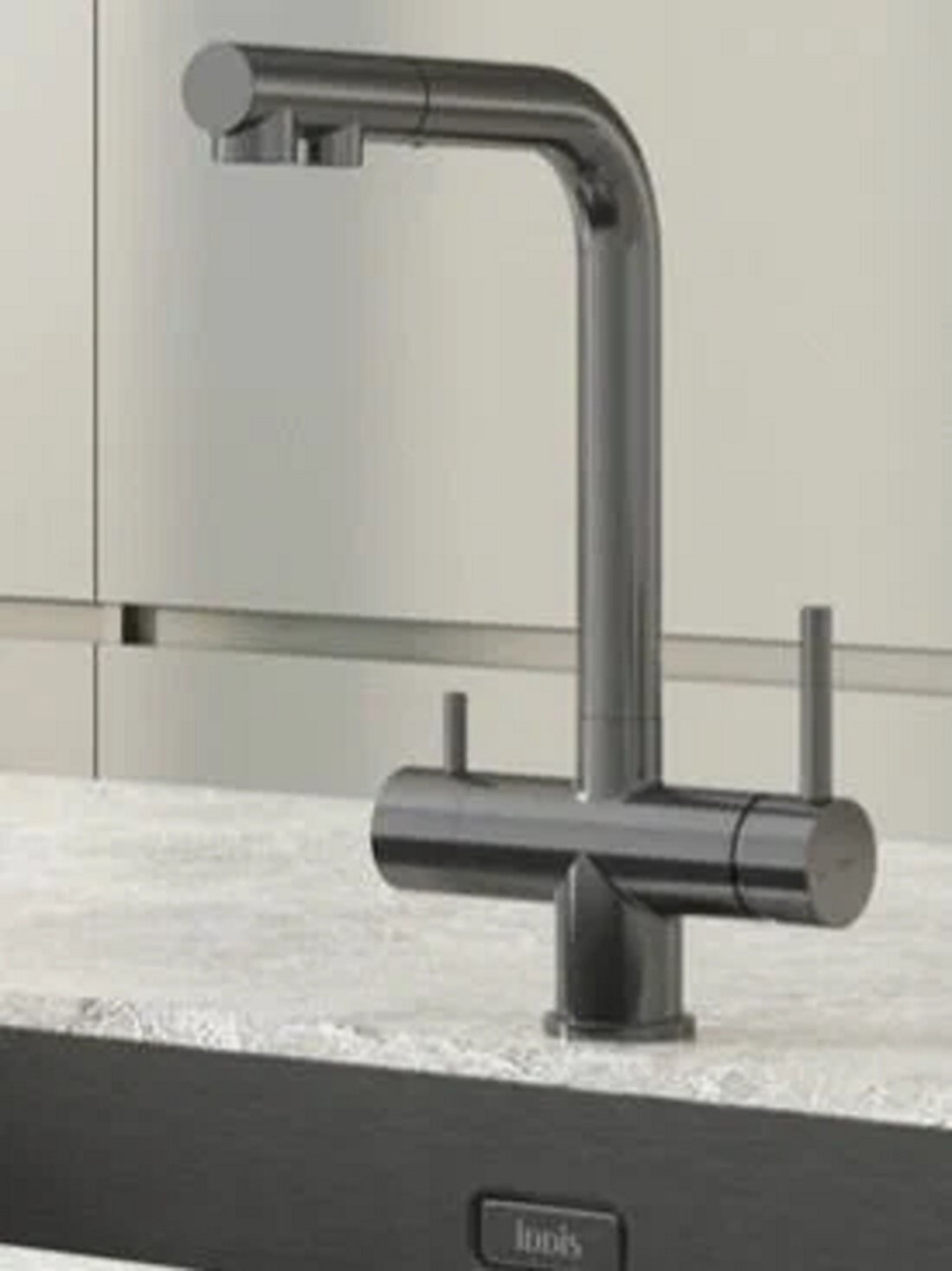 Смеситель Iddis Umbra UMBGMPFi05 для кухонной мойки, цвет графит