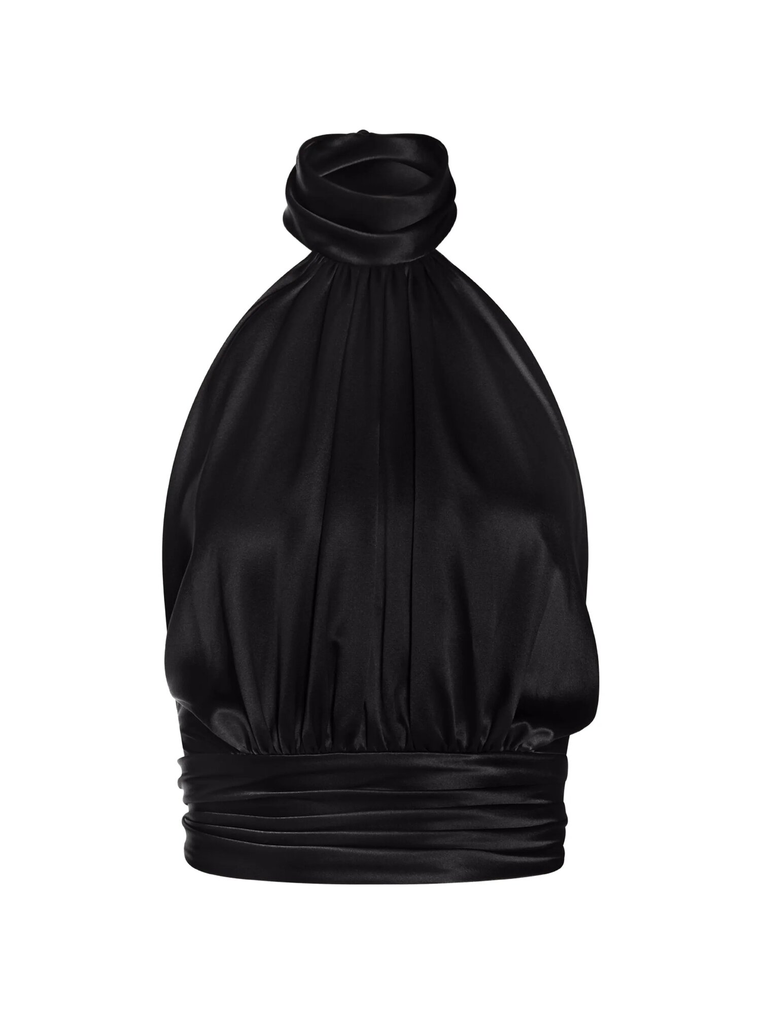 Блуза Draped halter silk blouse
