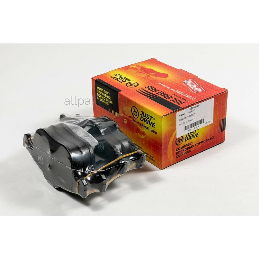 JUST DRIVE JBP0445 Колодки тормозные дисковые передние