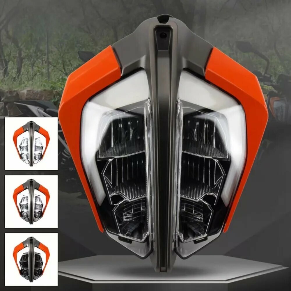 Светодиодные фары, совместимые с моделями KTM Duke 390 2018-2023 годов выпуска.