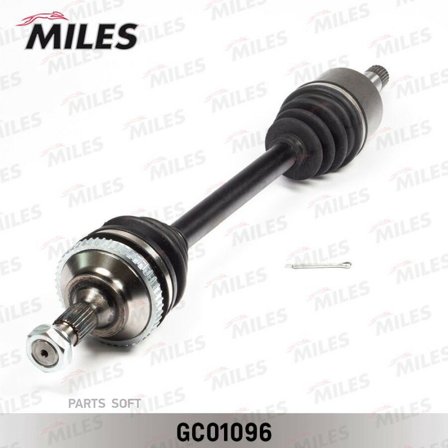 MILES GC01096 Привод в сборе PEUGEOT 406 1.6-2.0 95-04 лев. (ABS) ()
