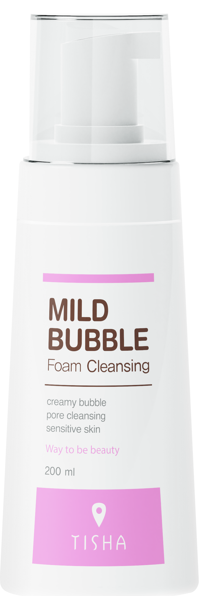TISHA Мягкая пузырьковая очищающая пенка для чувствительной кожи Mild Bubble Foam Cleansing