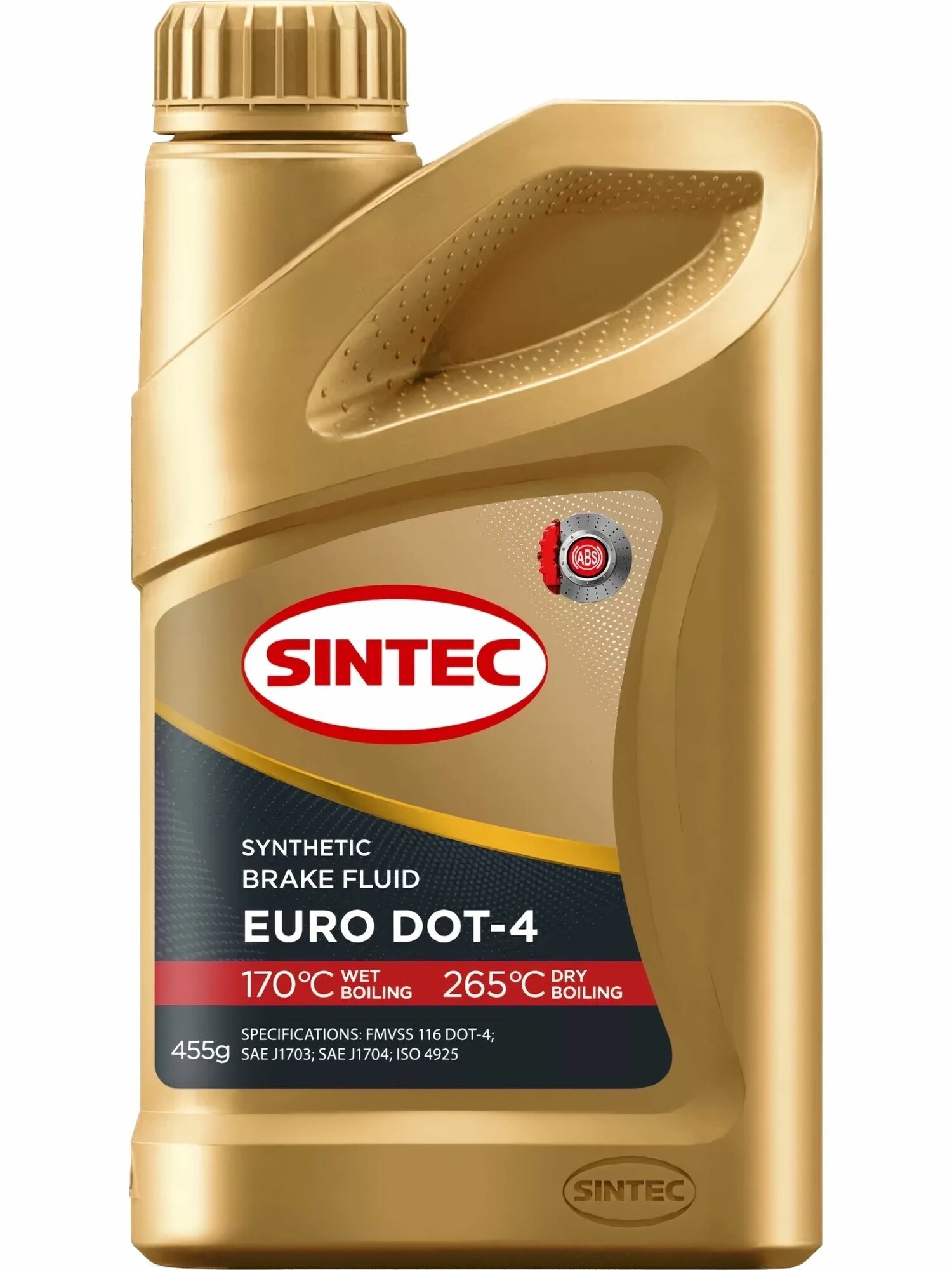Жидкость тормозная SINTEC EURO DOT-4, 455 г