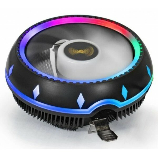 Вентилятор ExeGate Dark Magic EE126M-PWM. RGB (Al, черное покрытие, LGA775/1150/1151/1155/1156/1200/1700/AM2/AM2+/AM3/AM3+/AM4/FM1/FM2/754/939/940, TDP