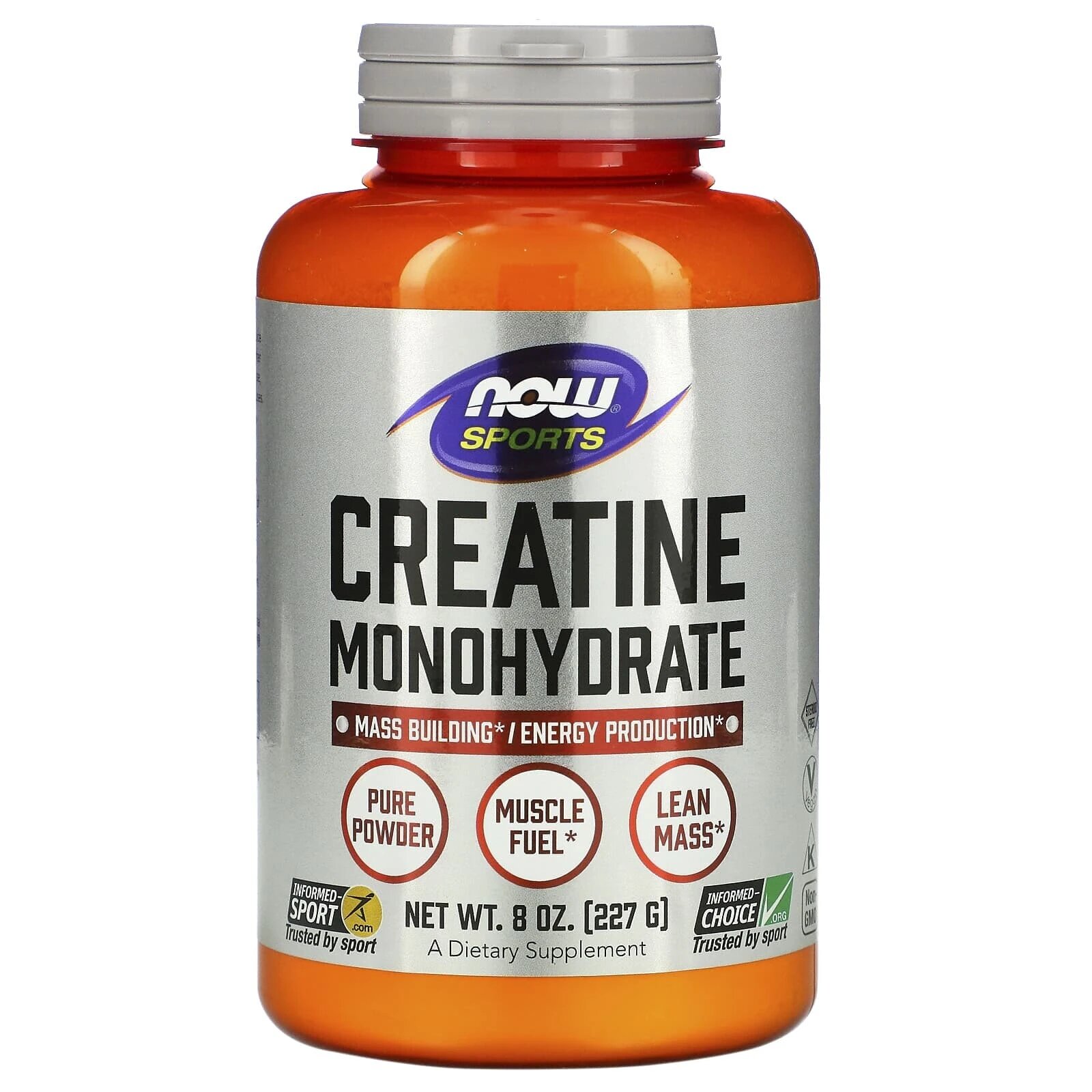 Now Foods Sports, Creatine Monohydrate Моногидрат креатина, 227 г