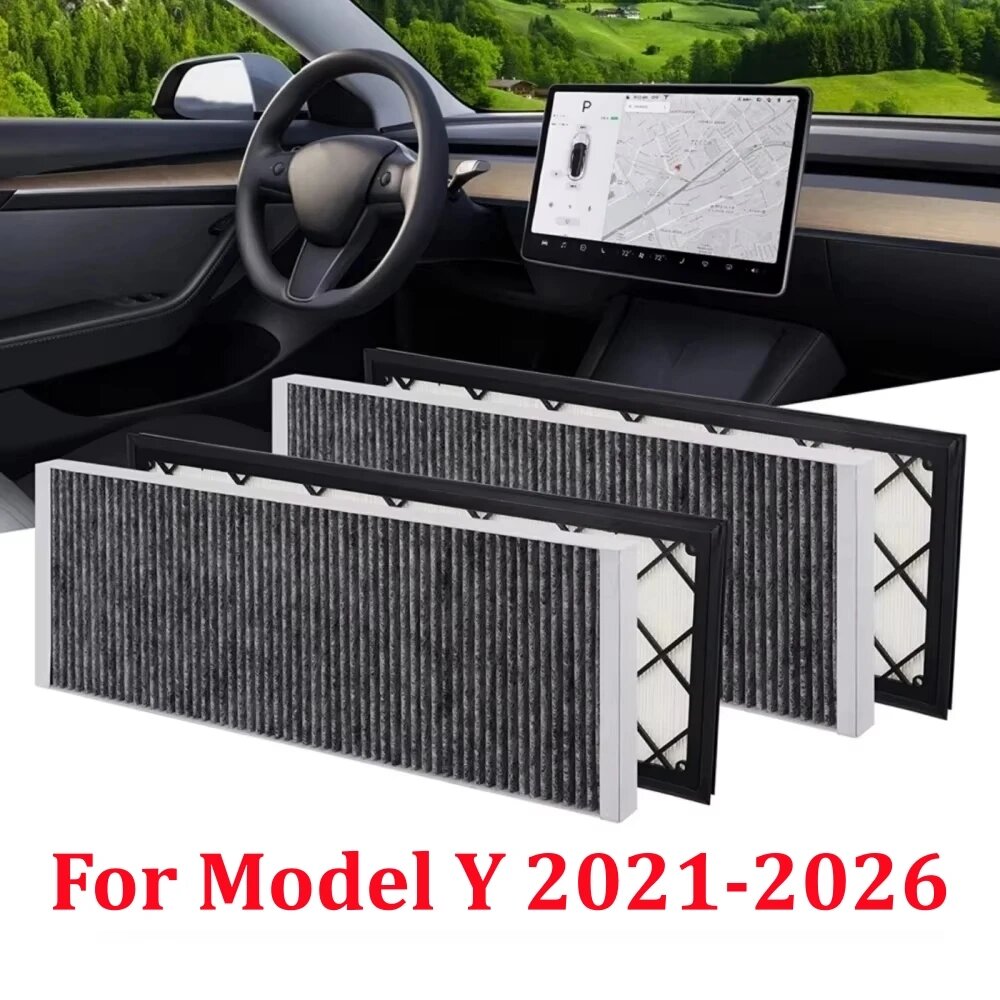 Салонный фильтр Tesla Model Y 2021-2026, 2шт HEPA