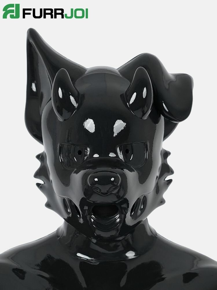 Furrjoi Силиконовая маска Sludge Dog Hood (белый/черный)
