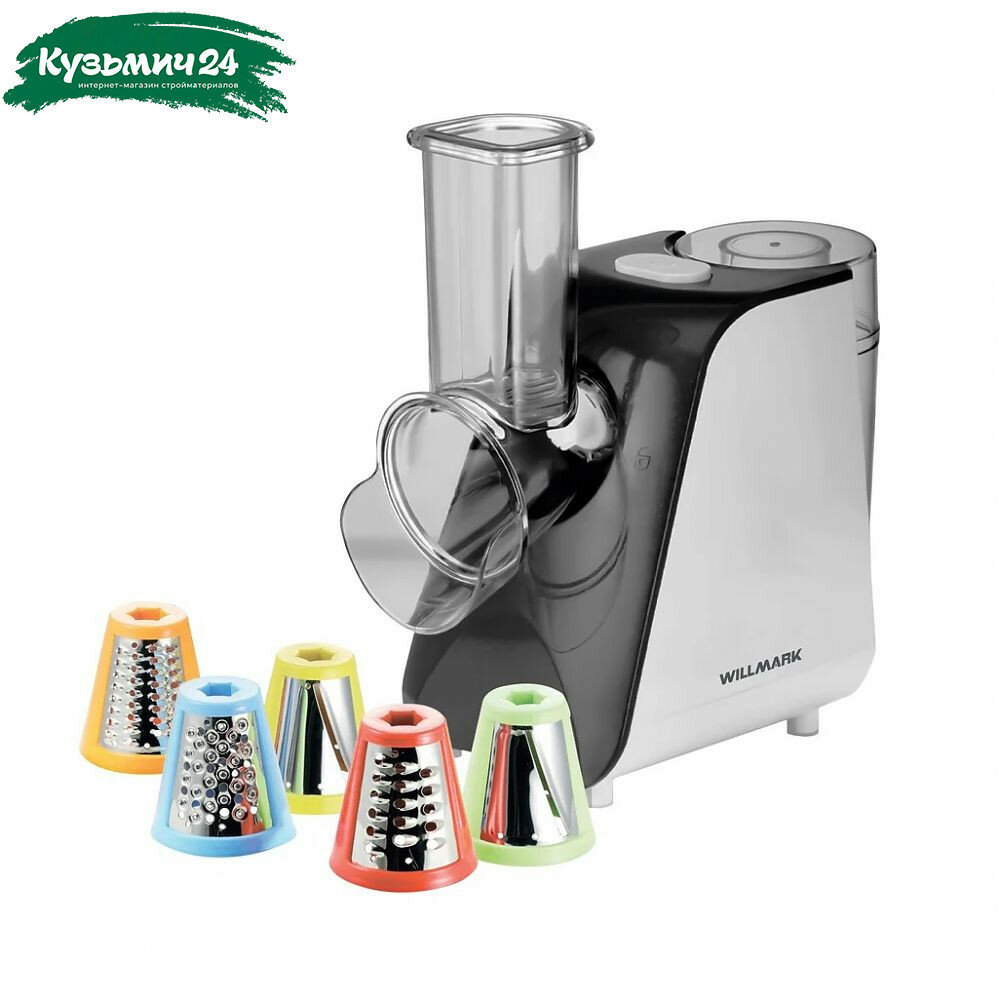 Овощерезка Willmark WSM-7830, механическое управление, пластик, белый, 200 Вт