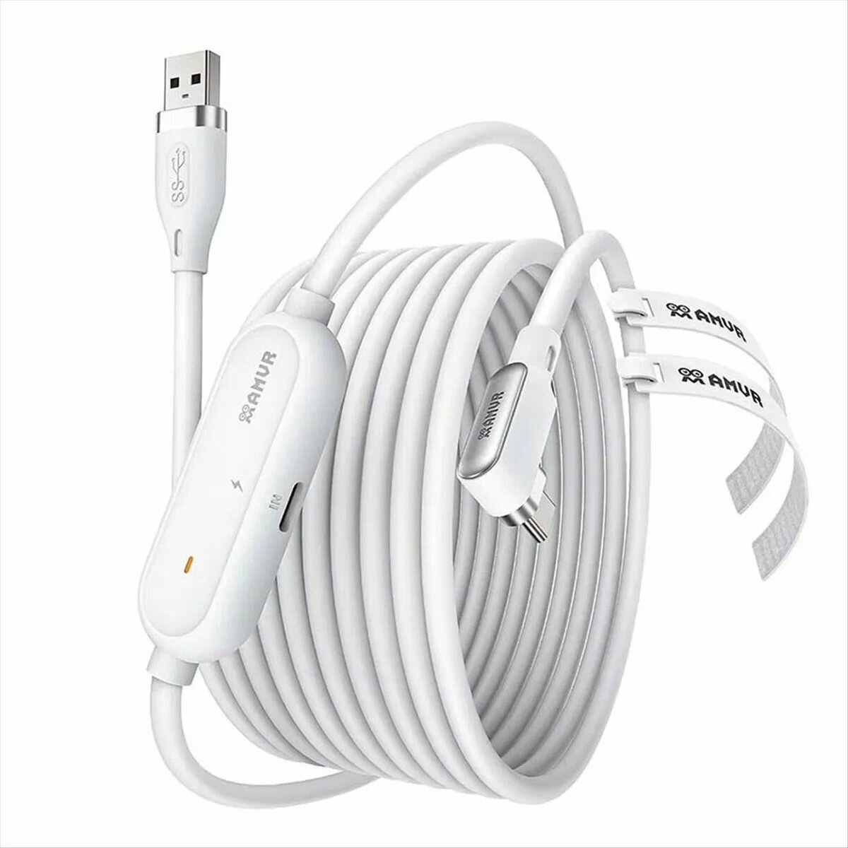 18Вт перезаряжаемый VR Link кабель для Oculus Quest 2 3 3S Pro быстрая зарядка Type-C USB Pico 4 / Ultra совместимый ПК /Steam
