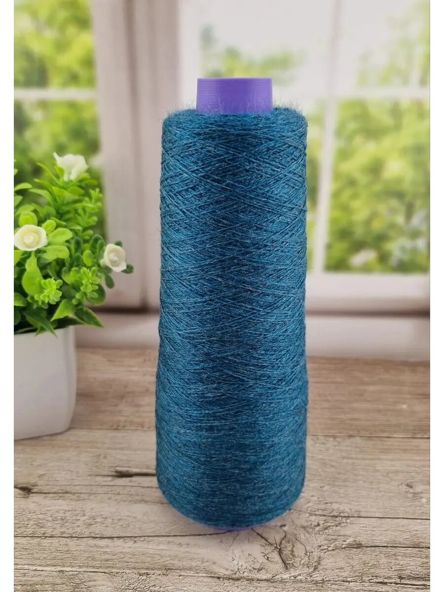 Пряжа Bella Yarn "LARA", меринос/акрил, устойчивая к усадке и катышкам, цвет морской зеленый