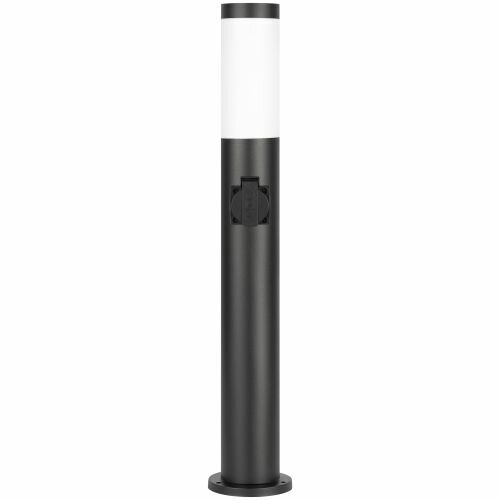 Светильник Беллона GBF-103-1-BL-0650 Е27 IP54 230В напольн. уличный с розеткой черн. Эра Б0071048