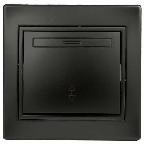 Переключатель 1-кл. СП Plano 10А IP20 1-103-05 250В антрацит Intro Б0053750
