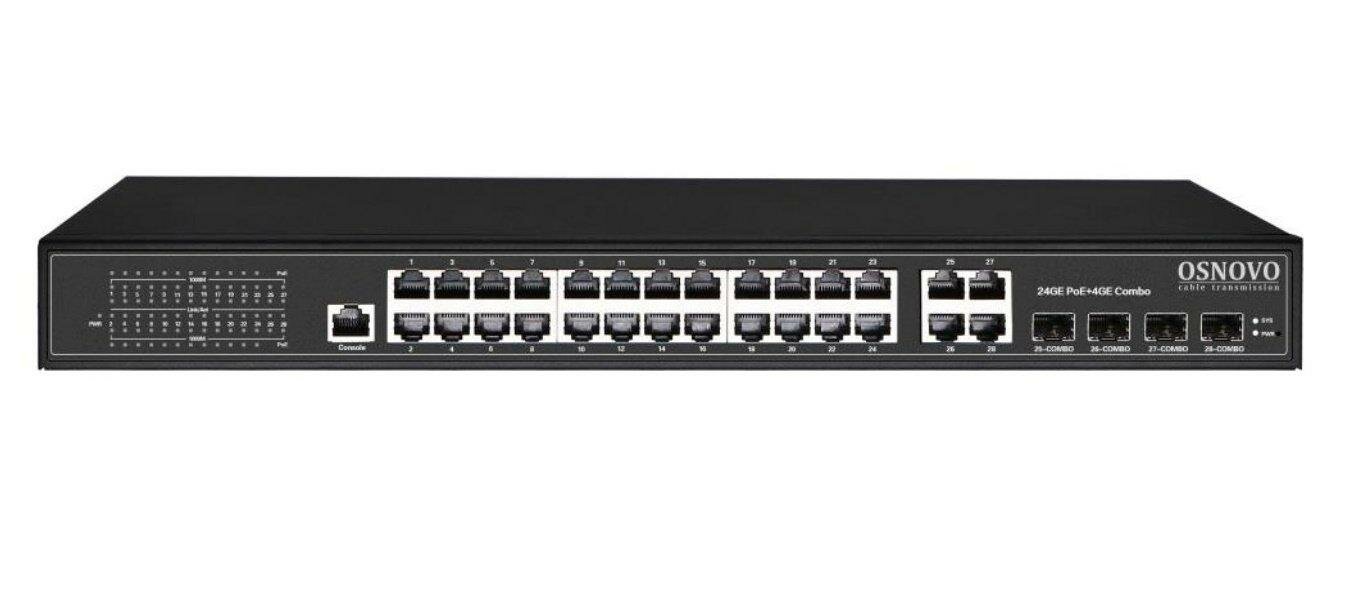 Коммутатор POE OSNOVO SW-8244/L (400W)