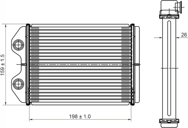 Радиатор отопителя салона SAT ST-87-0020 Toyota Mark II X100 96-00 / Chaser 96-01