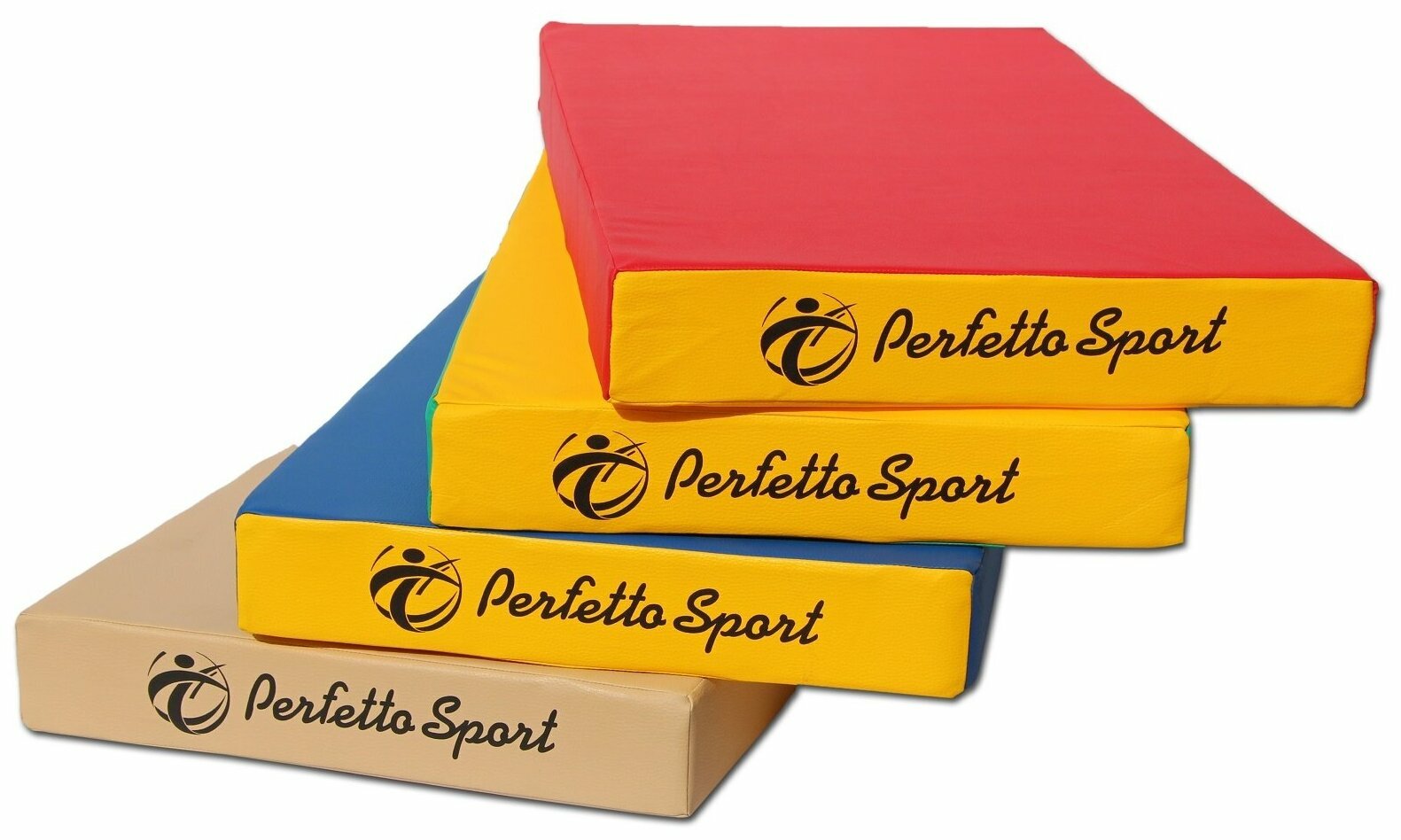 Мат гимнастический Perfetto sport Мат № 1 (100 х 50 х 10) " сине/жёлтый