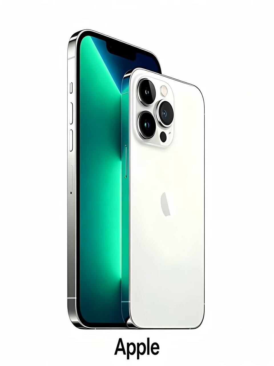 Смартфон Apple iPhone 13por Max 128ГБ, экран 6.1 дюйма, Высокопроизводительный， SIM+SIM, серебристый