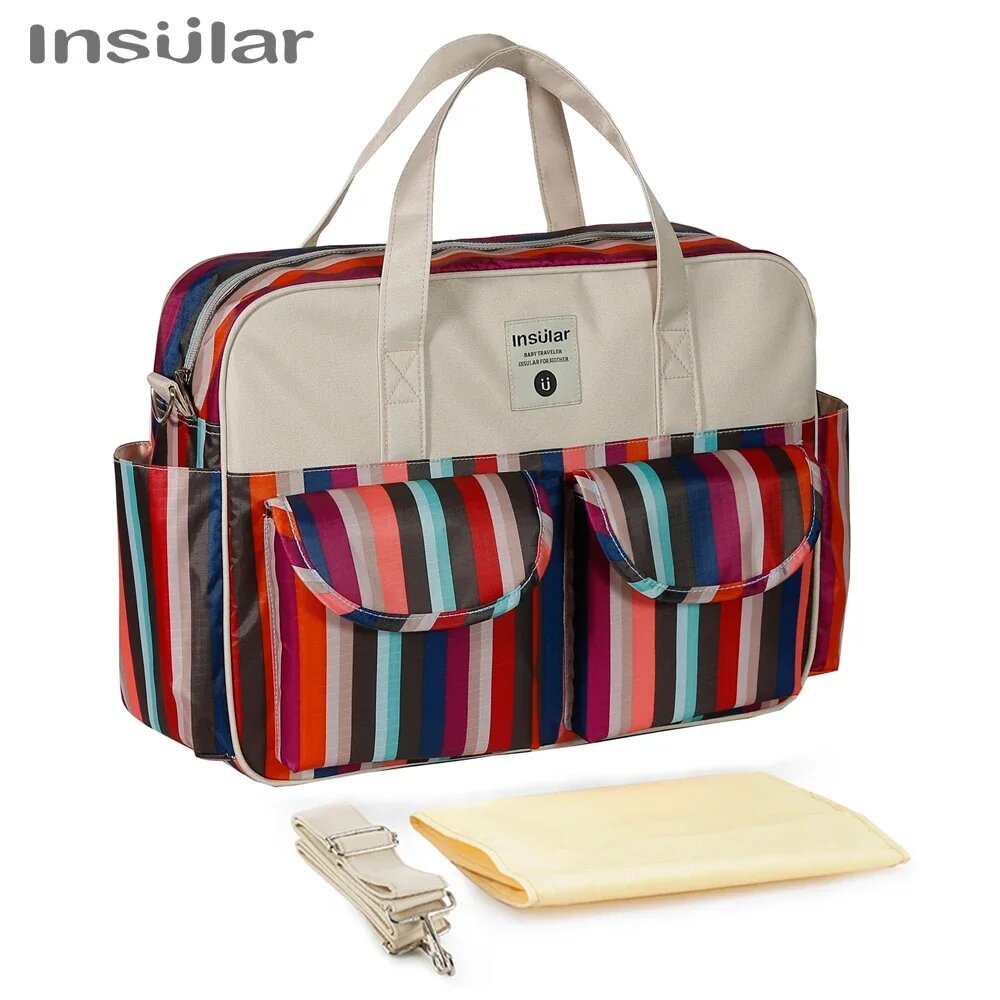 Insular сумка для подгузников Color Stripes