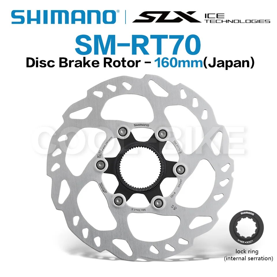 Тормозной диск SHIMANO SLX SM-RT70 160mm Center Lock