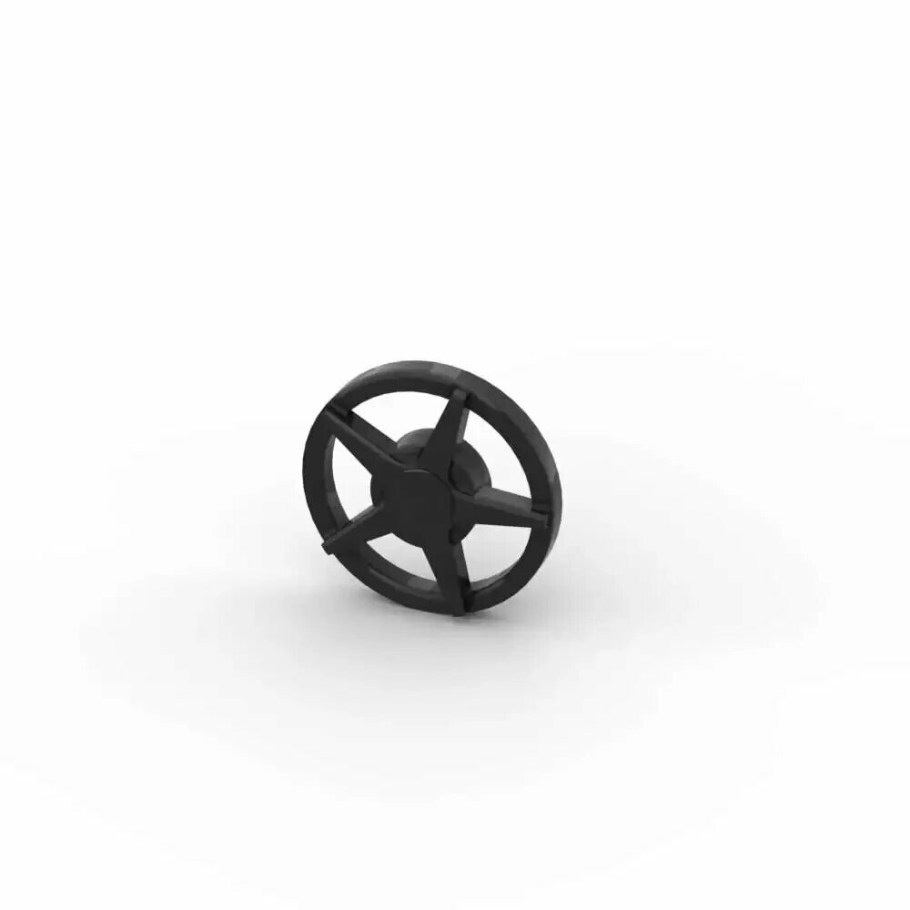 Набор LEGO совместимый SixBricks 10 колес 18976 Черный, 26-black