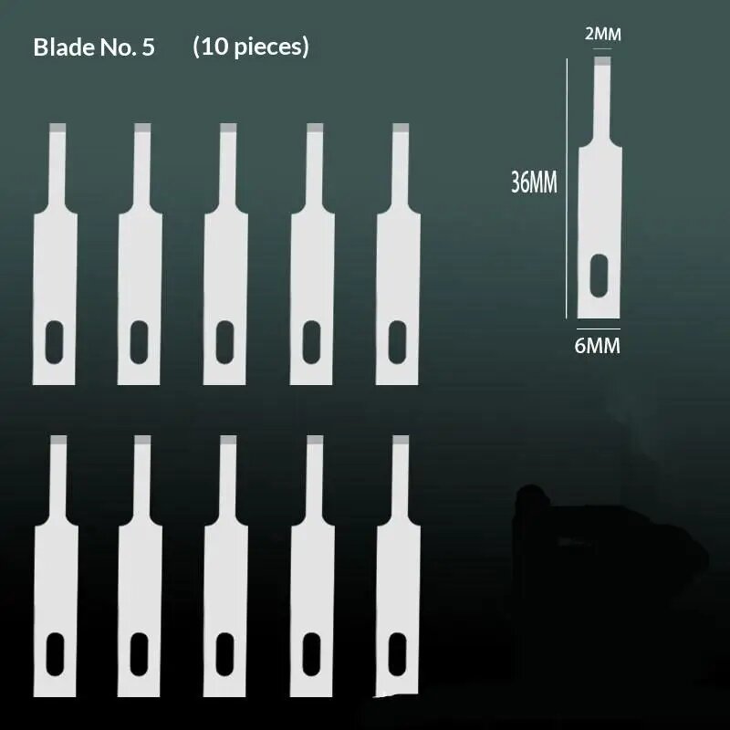 Гравировальные ножи Blade No. 5 (10 шт), A3