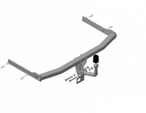 Фаркоп с эл-кой Smart для Volkswagen Jetta VI 2011- 2019 (оцинкованный шар)(паспорт и сертификат в комплекте) 92703-A. Motodor