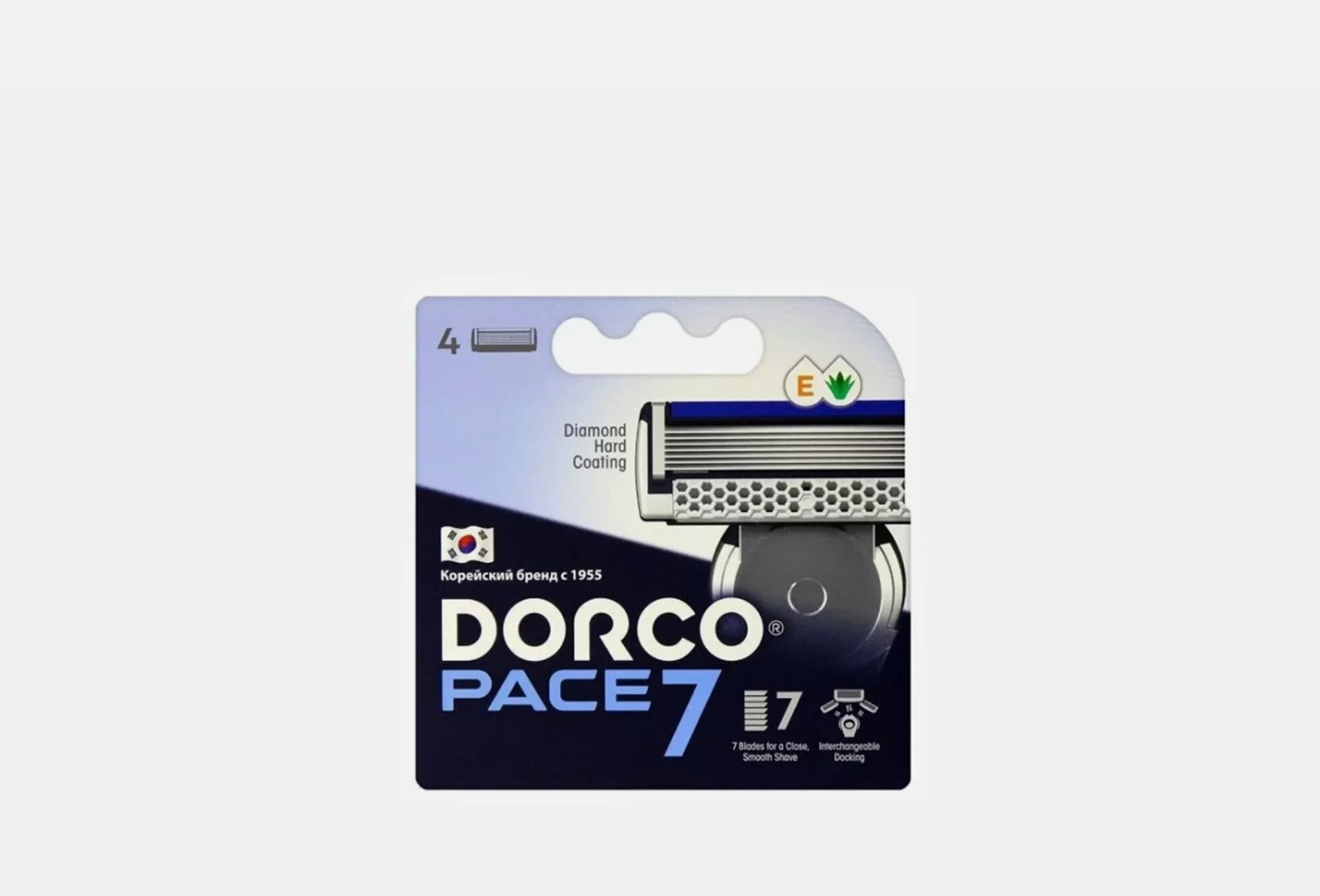 Кассеты для бритвы Dorco Pace7, с увлажняющими полосками, 7 лезвий