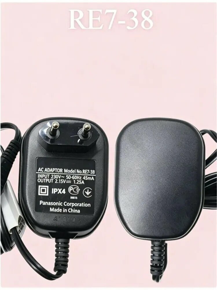 Подходит для зарядных устройств для электробритв Panasonic RE7-38 (европейская версия) ES-RL40 и ES6015, а также для аксессуаров 7046ES, 7047ES и 6003.