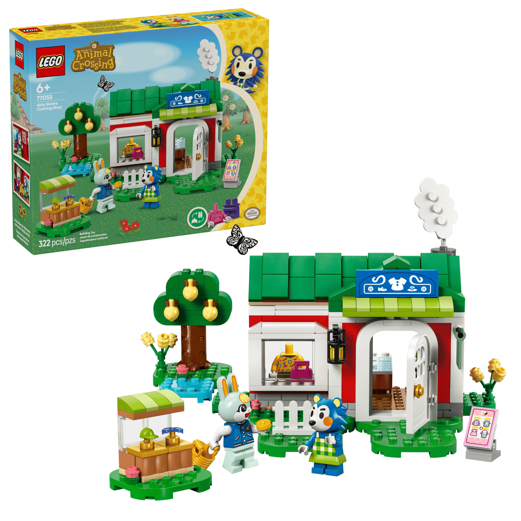Конструктор LEGO Animal Crossing Магазин одежды сестёр Эйбл 77055, 322 дет.