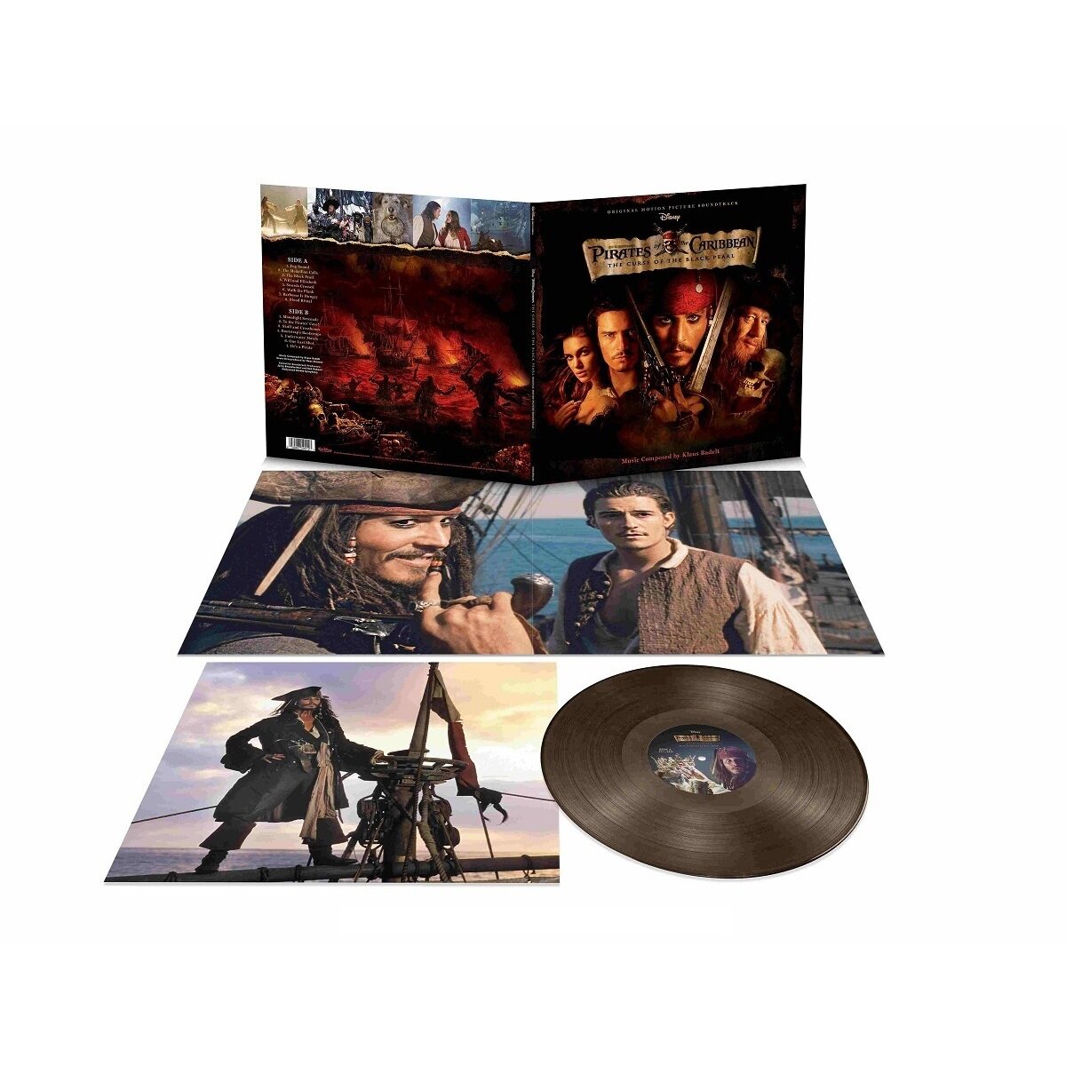 Виниловая пластинка OST - Pirates Of The Caribbean: Curse Of The Black Pearl & Dead Man's Chest (Klaus Badelt & Hans Zimmer) (Black Ice) LP