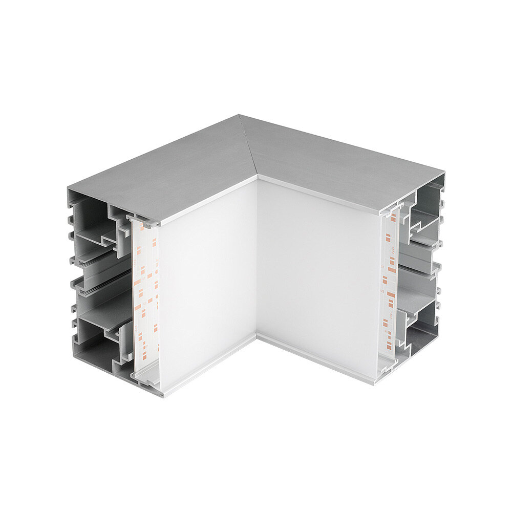 Коннектор Arlight Угол S2-LINE-10570-L90N внутренний, 2шт