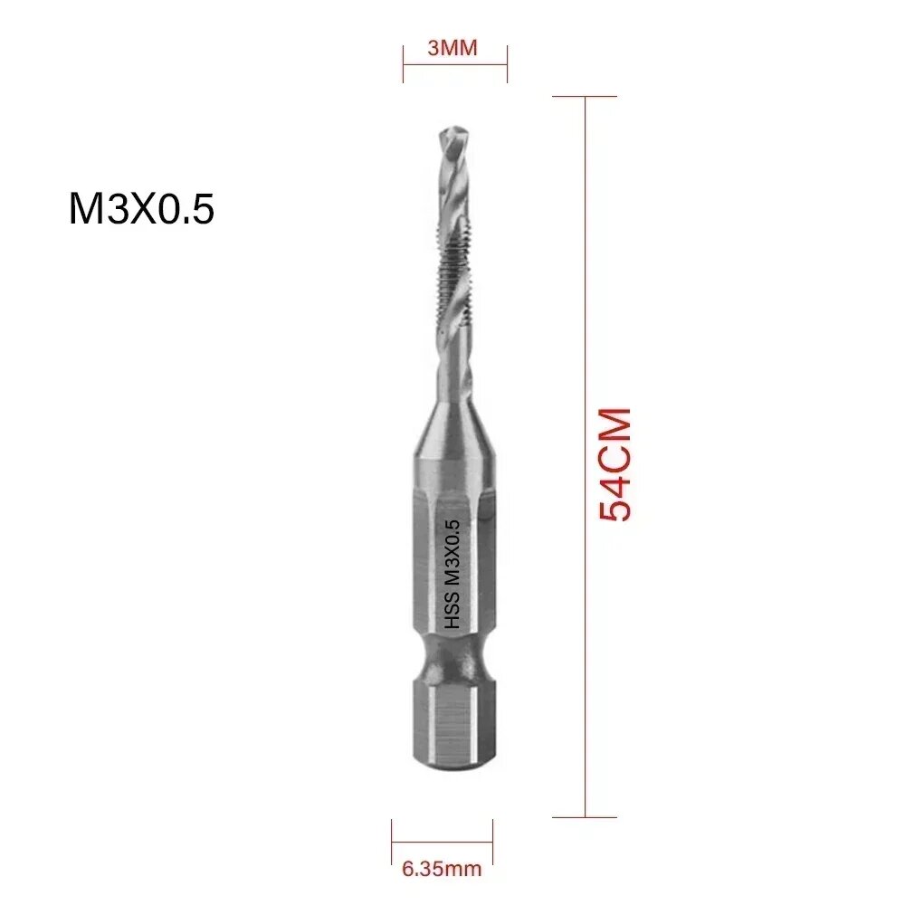 Метчик M3X0.5, 54см, HSS