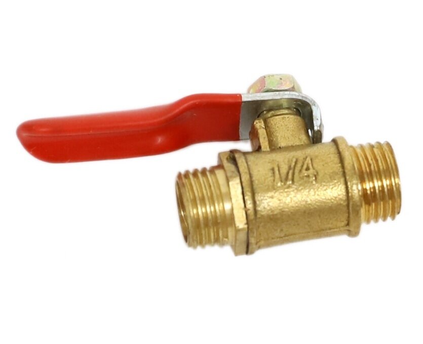 Краник резьба папа 1/4" - резьба папа 1/4" для компрессора, пневмоинструмента