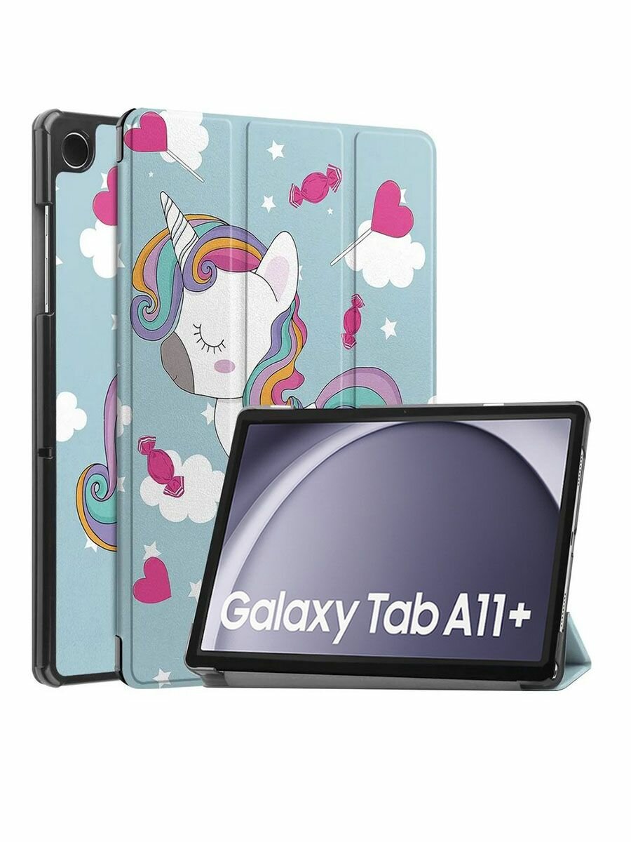 Чехол на Samsung Galaxy Tab A11+, 2025 года, 11"/ SM-X230, X236, умный с магнитом, Пинки пай