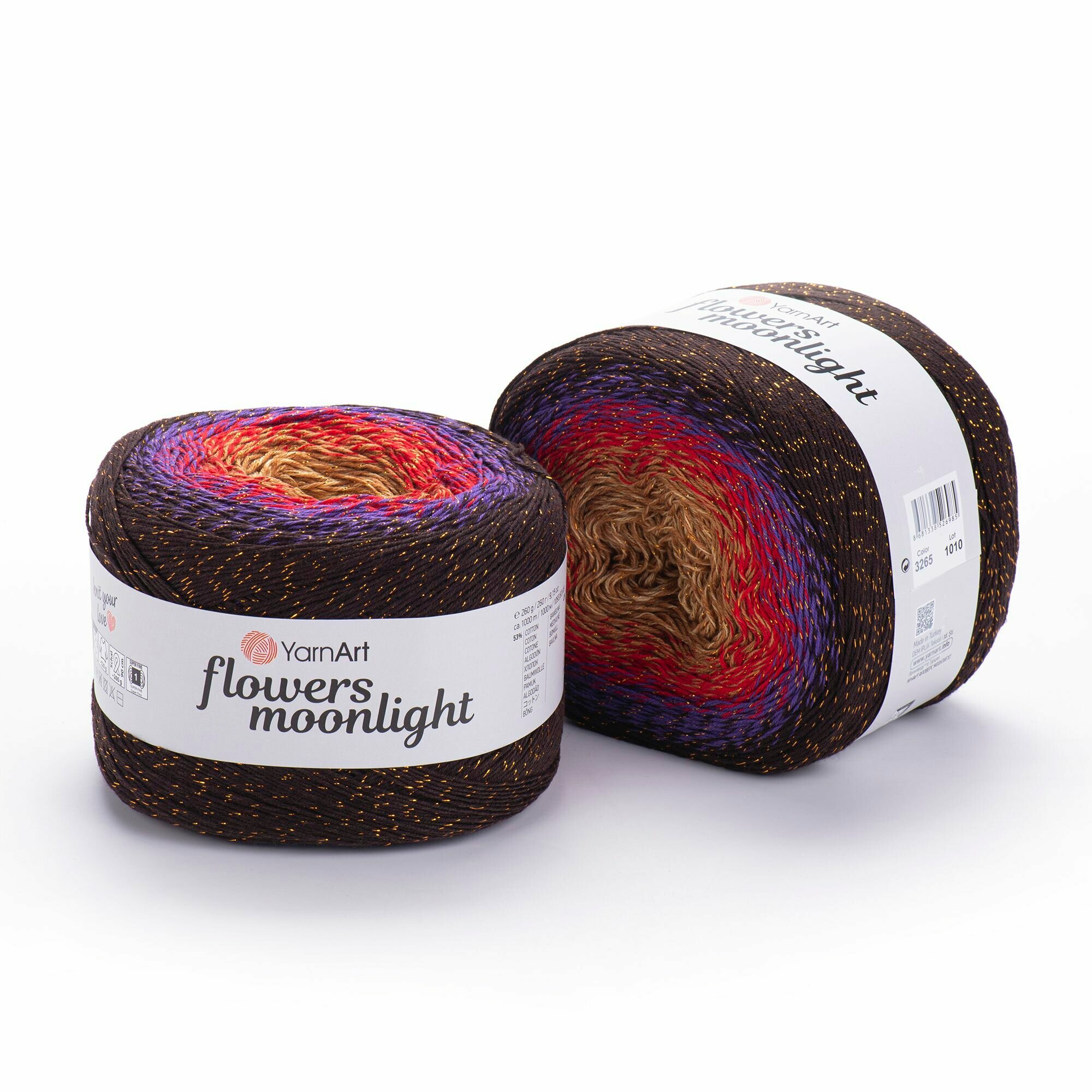 Пряжа YarnArt Flowers Moonlight 3265 (1 моток по 260г/1000м)
