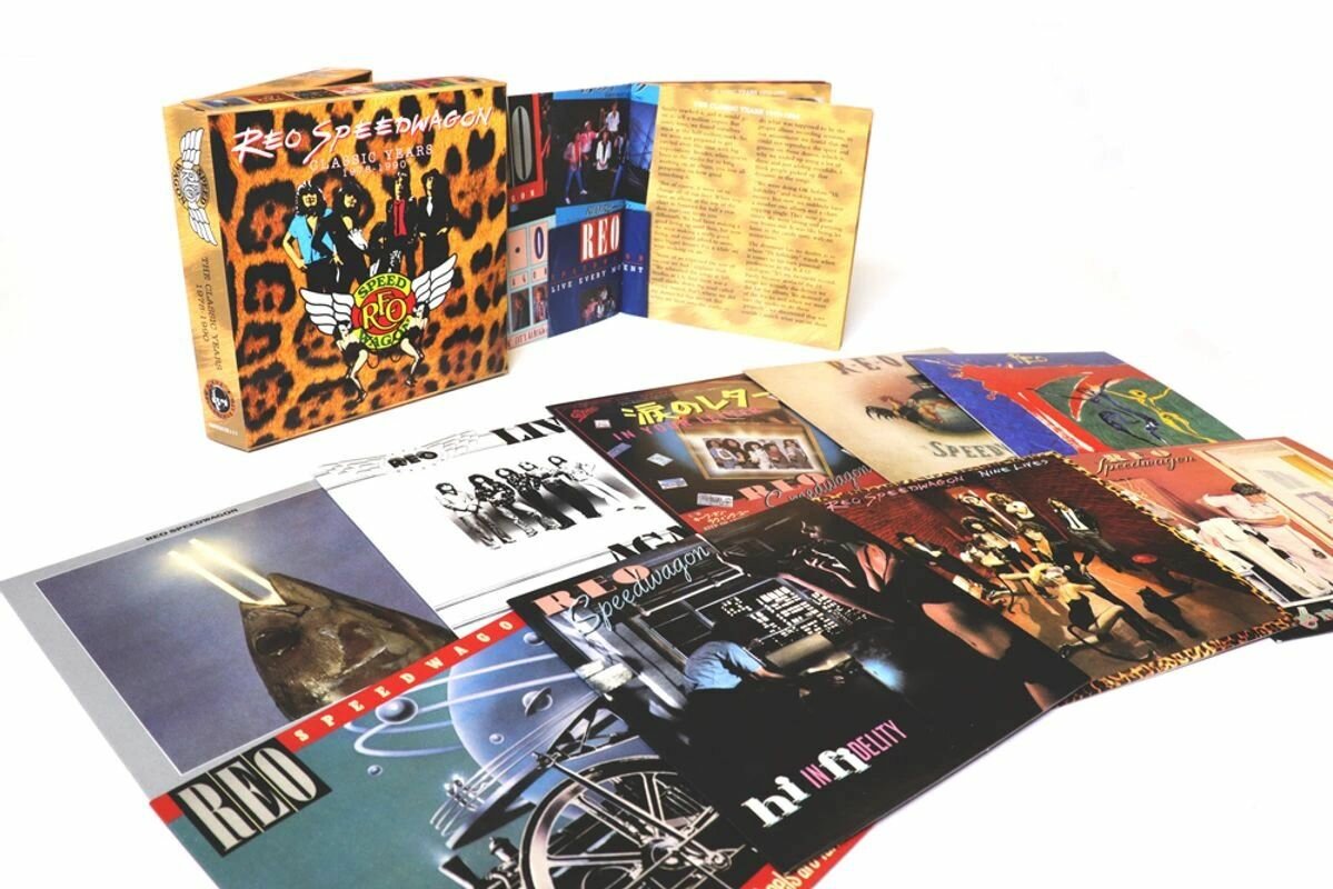 Фирменный аудио диск REO Speedwagon - Classic Years 1978-1990 (Box) (9CD) 2023 Cherry Red, Papersleeves In Box