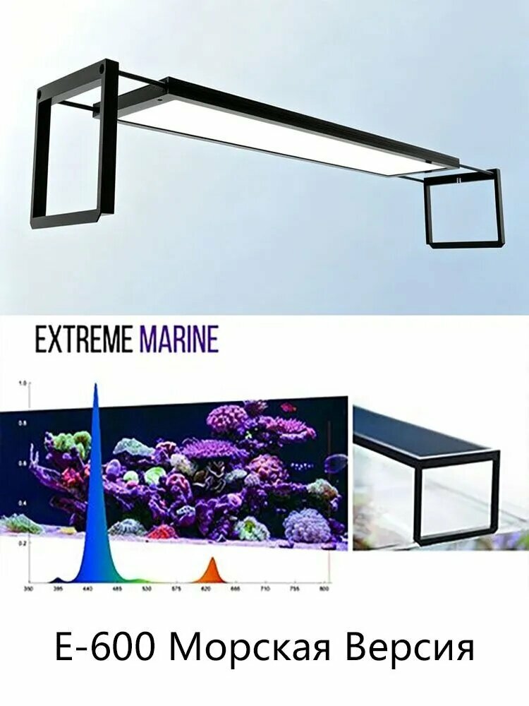 Светильник для аквариума Micmol NEMO LIGHT Extreme, светодиодный (LED) светильник с управлением через приложение, для морских и пресноводных систем