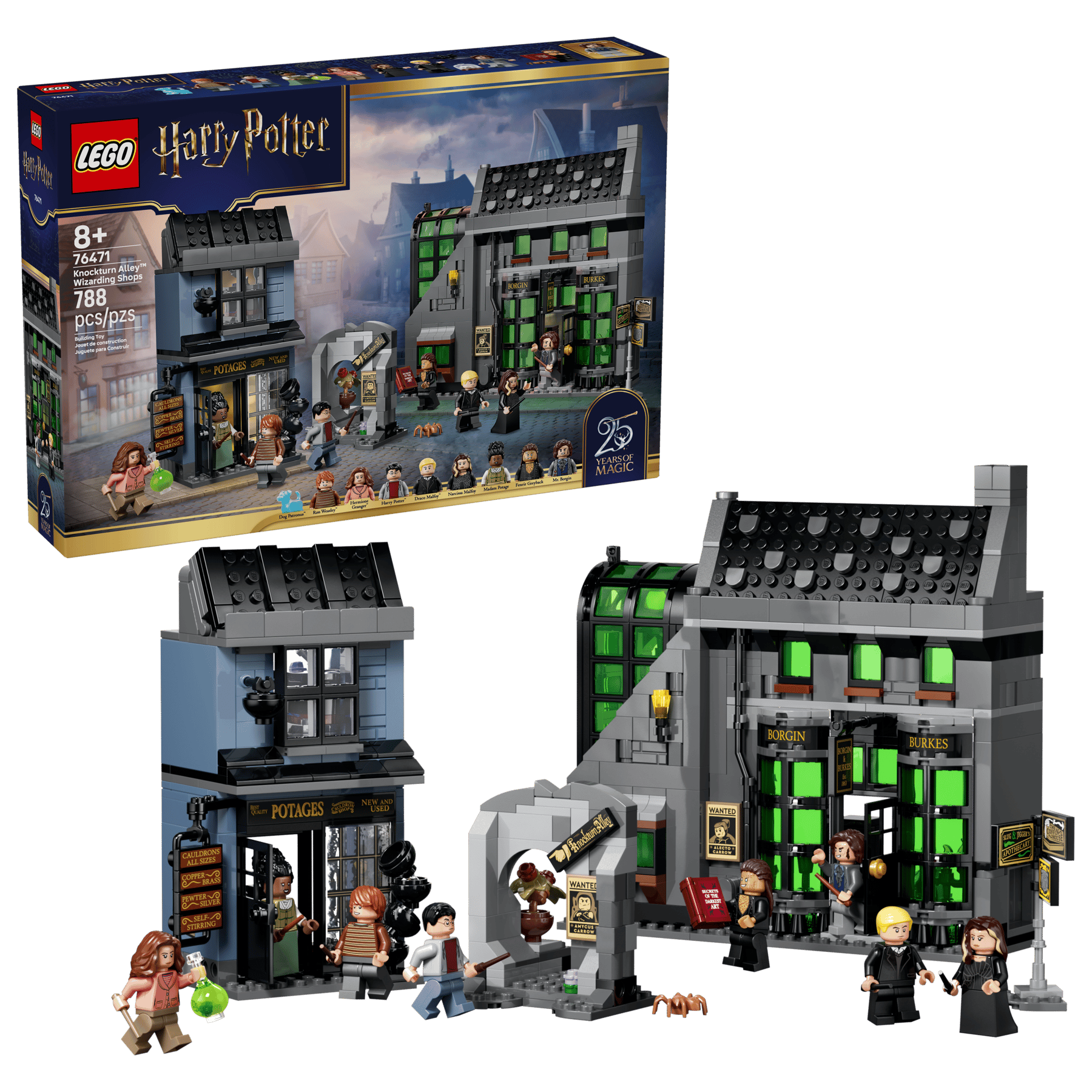 Конструктор LEGO Harry Potter 76471 Лютный переулок: Волшебные магазины, 788 дет.