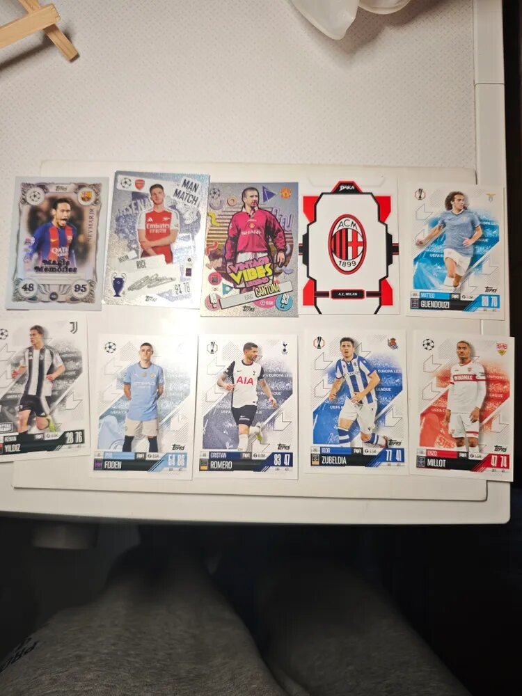 Футбольные карточки Topps MATCH ATTAX(набор из 10 штук)