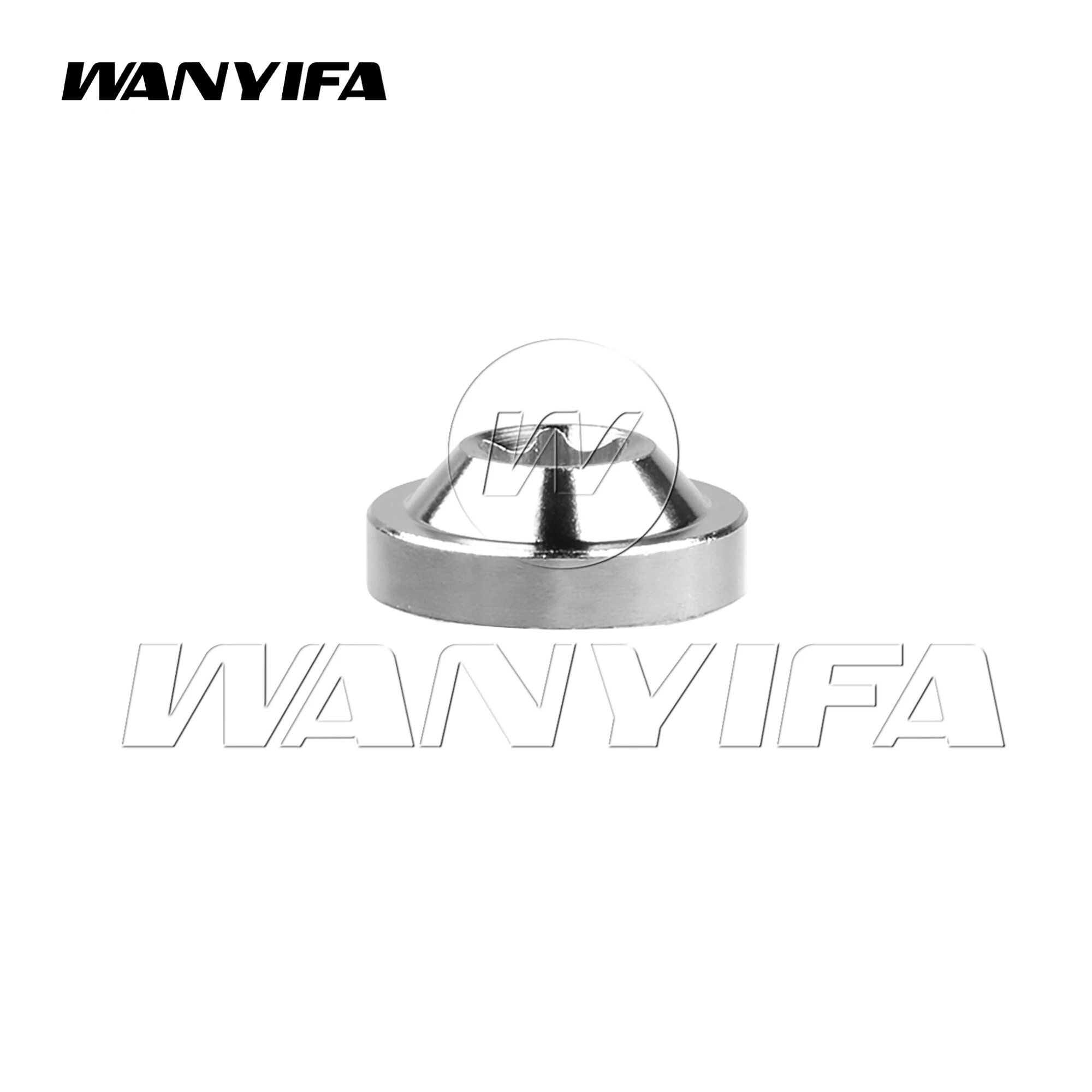 Wanyifa Титановый болт M10x20/25/30/35/40/45/50/60/65 M10 Pitch 1.25mm, Серебряный, Titanium, 45mm