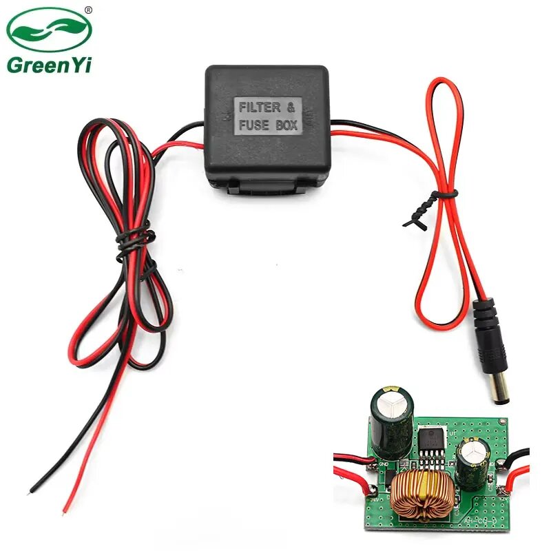 GreenYi DC 12-30V в DC 12V 5A Автомобильный преобразователь напряжения для автоматического ЖК-монитора и камеры заднего вида Парковочная видеосистема