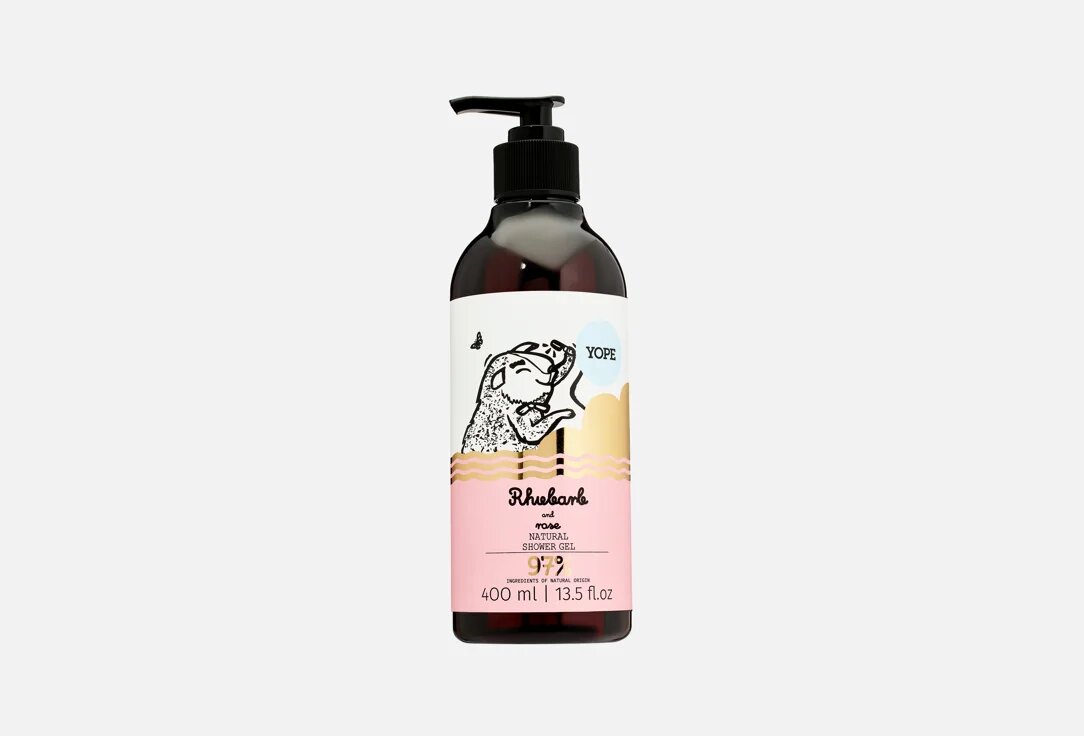 YOPE Rhubarb And Rose Гель для душа 400 мл