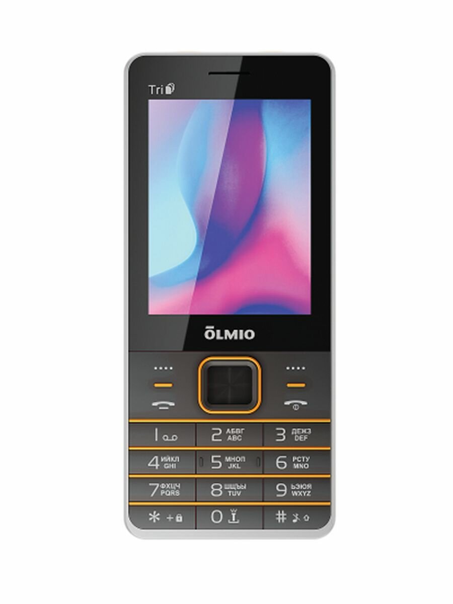 Мобильный телефон Olmio M30 Черный 3 sim 2.8 2G (RU)