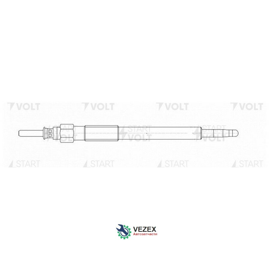 STARTVOLT GLSP078 Свеча накаливания для а. м Opel Astra G 98- , Zafira B 05- 1.7CDTI GLSP 078