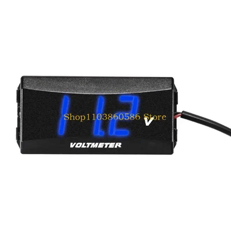 Водонепроницаемый цифровой вольтметр 242A Battery Voltage Monitor blue