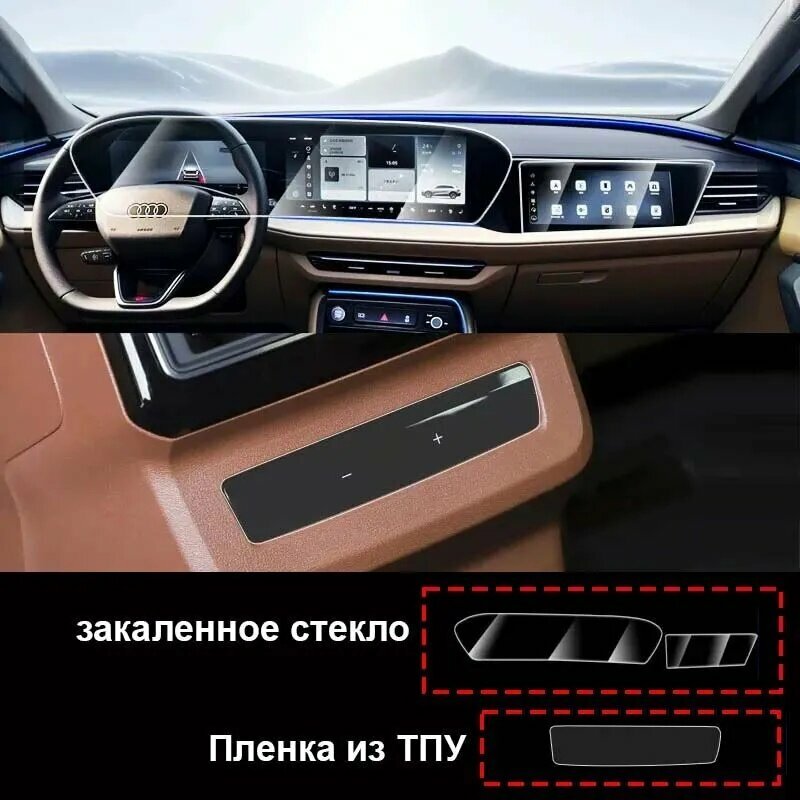 Закаленная пленка для автомобильных приборов и навигационных экранов для Audi Q5L 2026