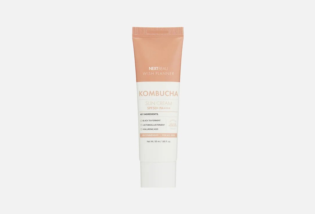 NEXTBEAU Kombucha Солнцезащитный крем для лица SPF 50+ 55мл