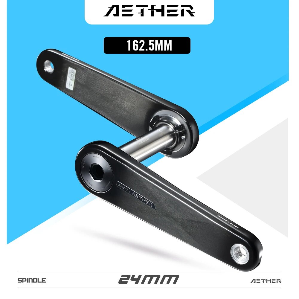Шатуны RYET AETHER карбоновые 295г 24/29мм Carbon 24mm-162.5mm