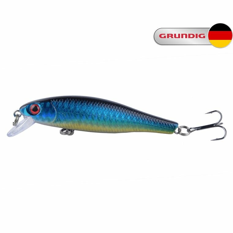 Grundig Воблер minnow 85мм/9,2гр для летней рыбалки
